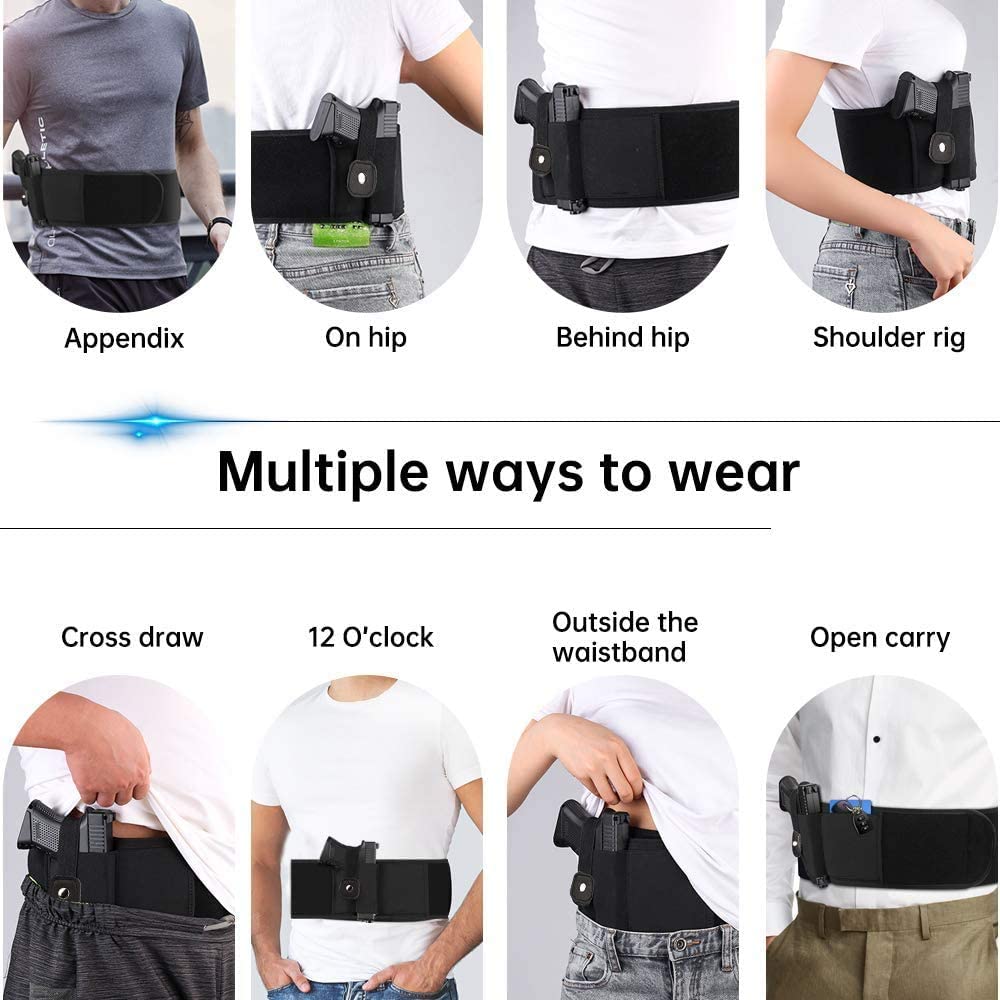 Tactical Pistol Holster Military Portable Hidden Holster Wide Belt ...