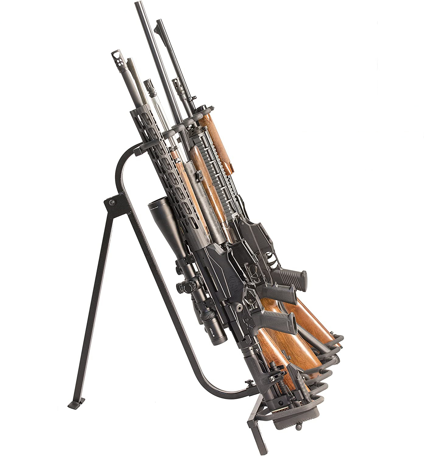 Displays Portable Gun Rack And Bow Holder - Tactical Freestanding ...